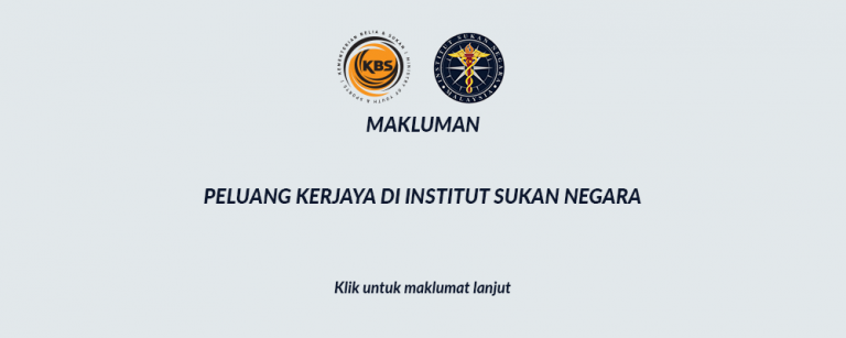 PELUANG KERJAYA : JURUAUDIT W41 – Institut Sukan Negara